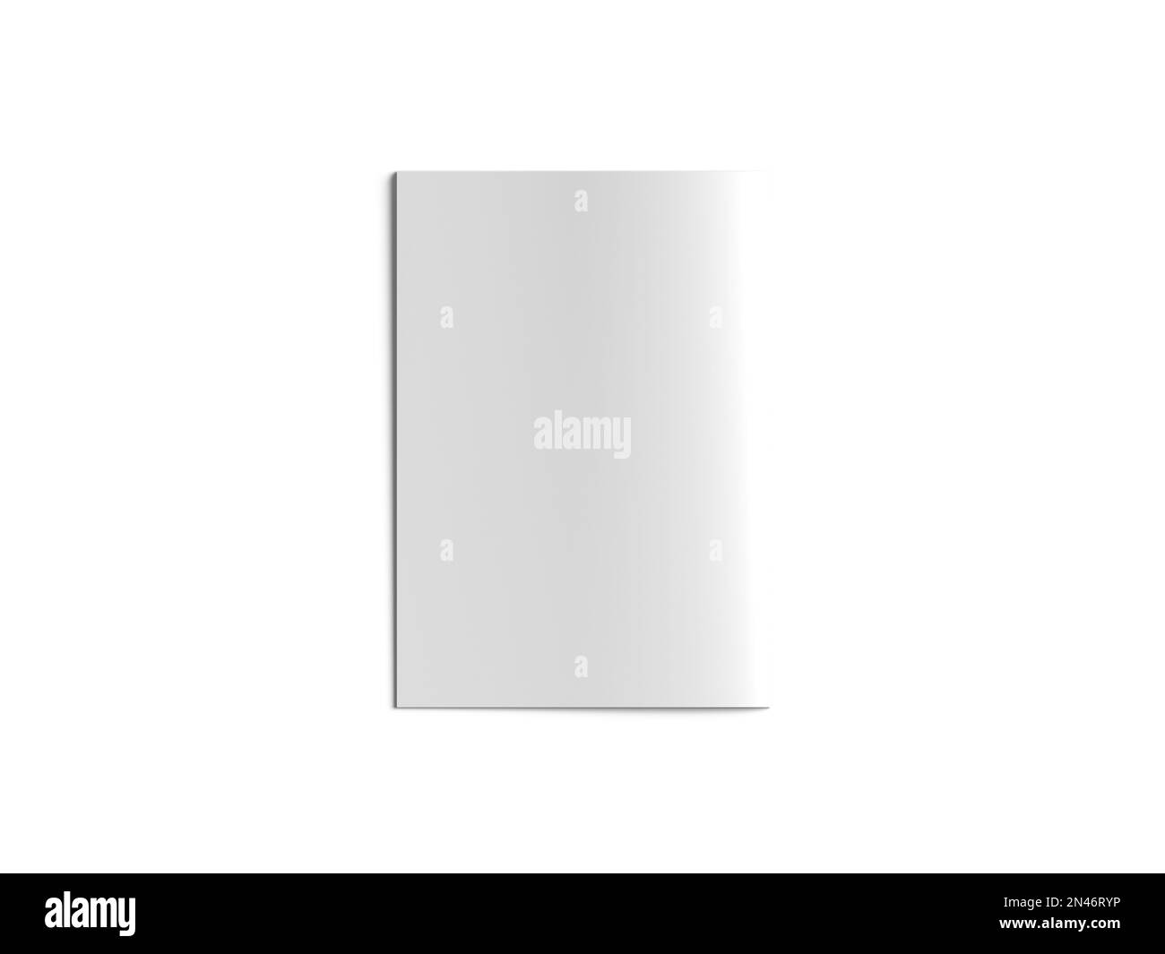 A4 Advertising Magazine Brochure Mockup 3D Rendering White Background ...
