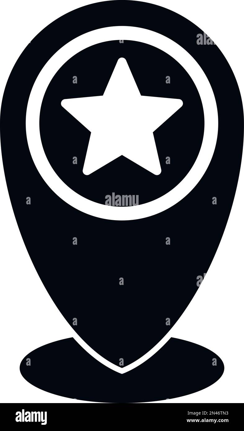 Location brand ambassador icon simple vector. Social media. Gift pr ...