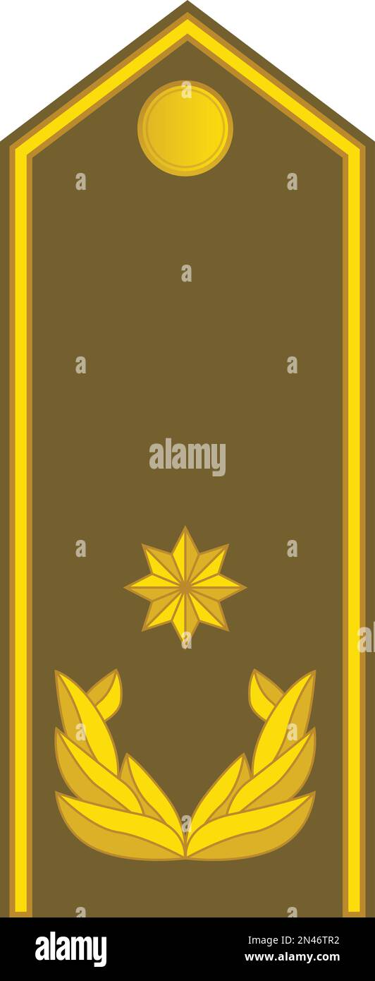 Shoulder pad military NATO officer insignia of the Macedonian BRIGADEN ...
