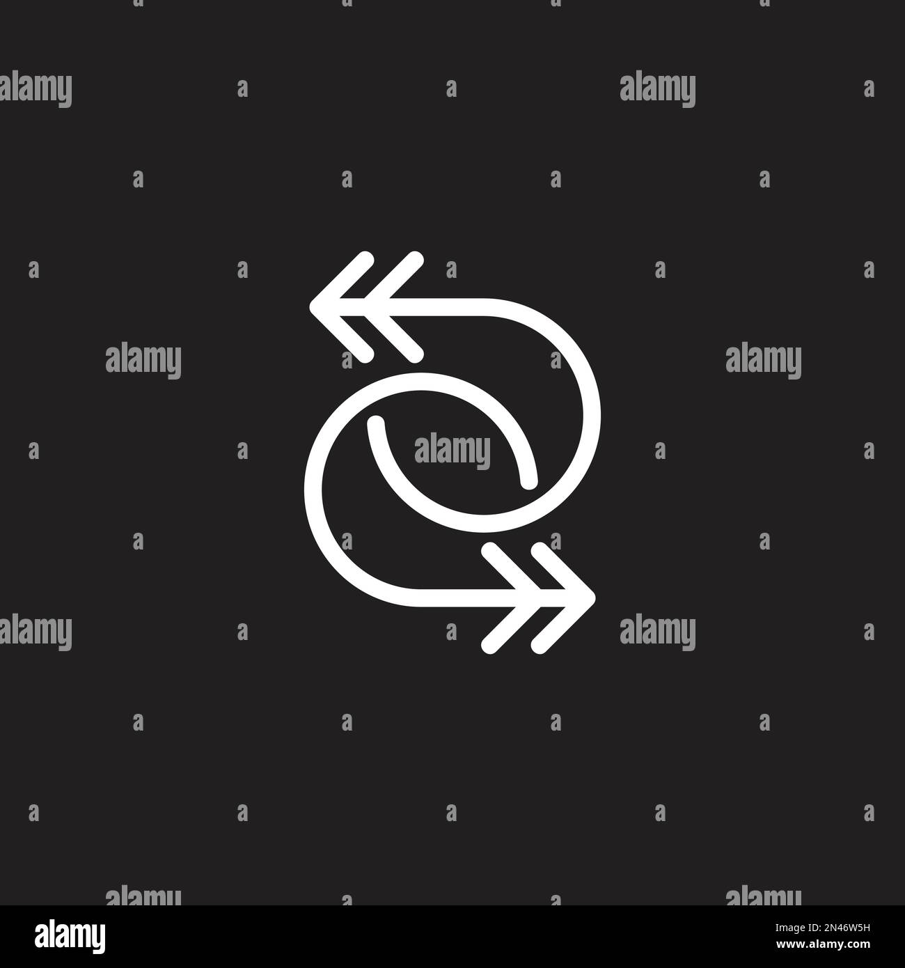 Direction control line icons Stock Vector Images - Alamy
