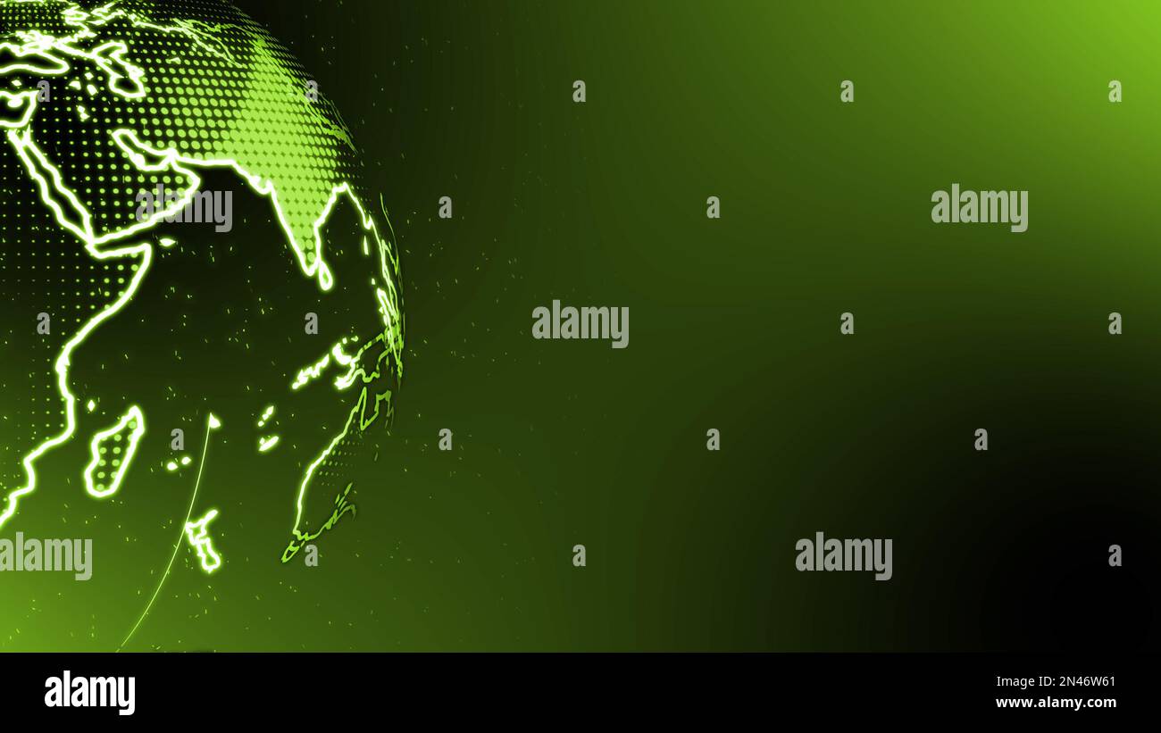 Techy earth map globe. Abstract colorful particles earth globe Stock ...