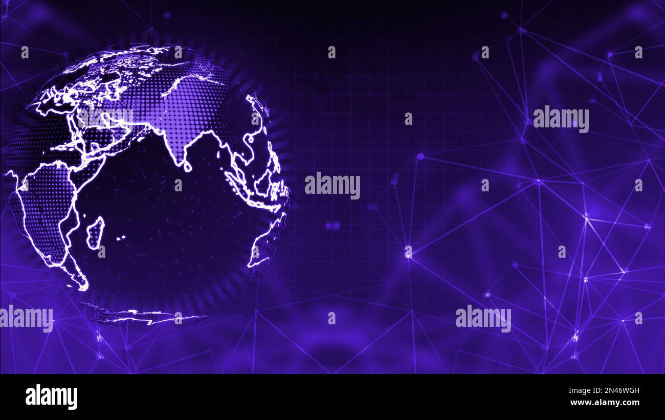 Digital globe animation particles hi-res stock photography and images ...