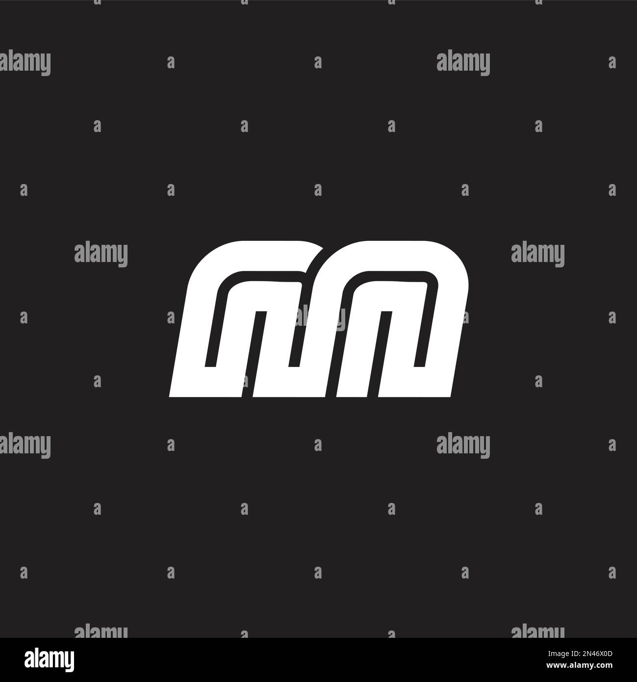 letter m stripes line geometric logo vector Stock Vector Image & Art ...