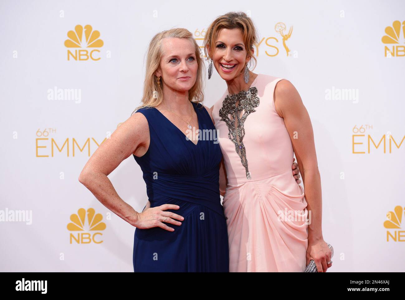 Piper Kerman and Alysia Reiner arrives at the 66th Annual Primetime ...