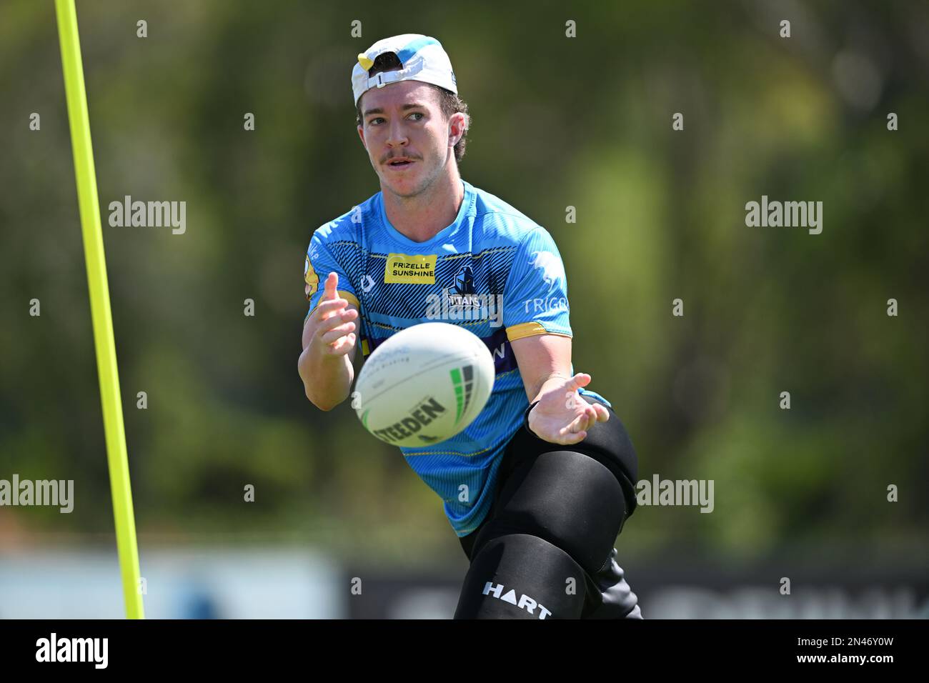 Thomas Weaver during a Gold Coast Titans NRL training session at IKON ...
