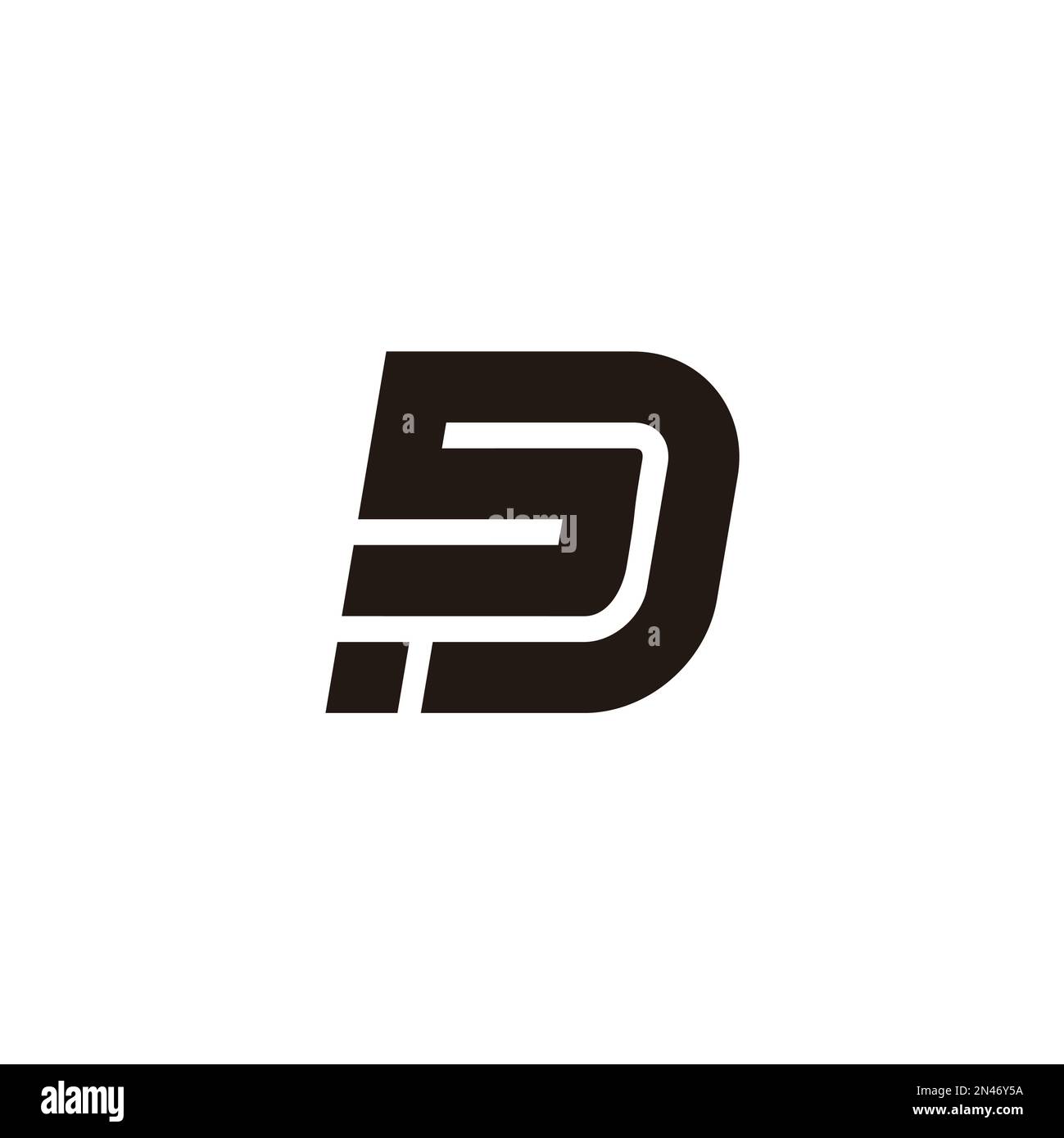 letter sd dot geometric line logo vector Stock Vector Image & Art - Alamy