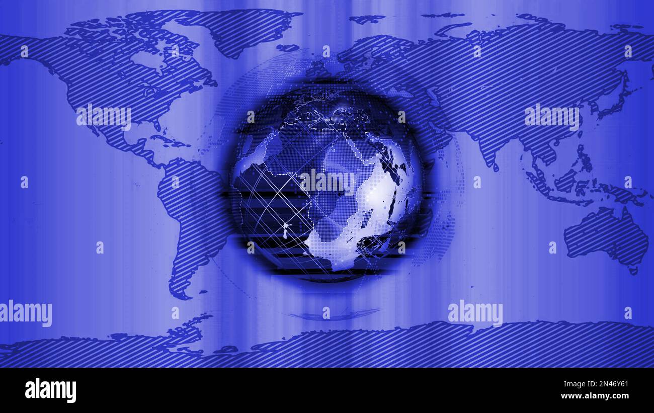 Abstract particle earth globe animation hi-res stock photography and ...