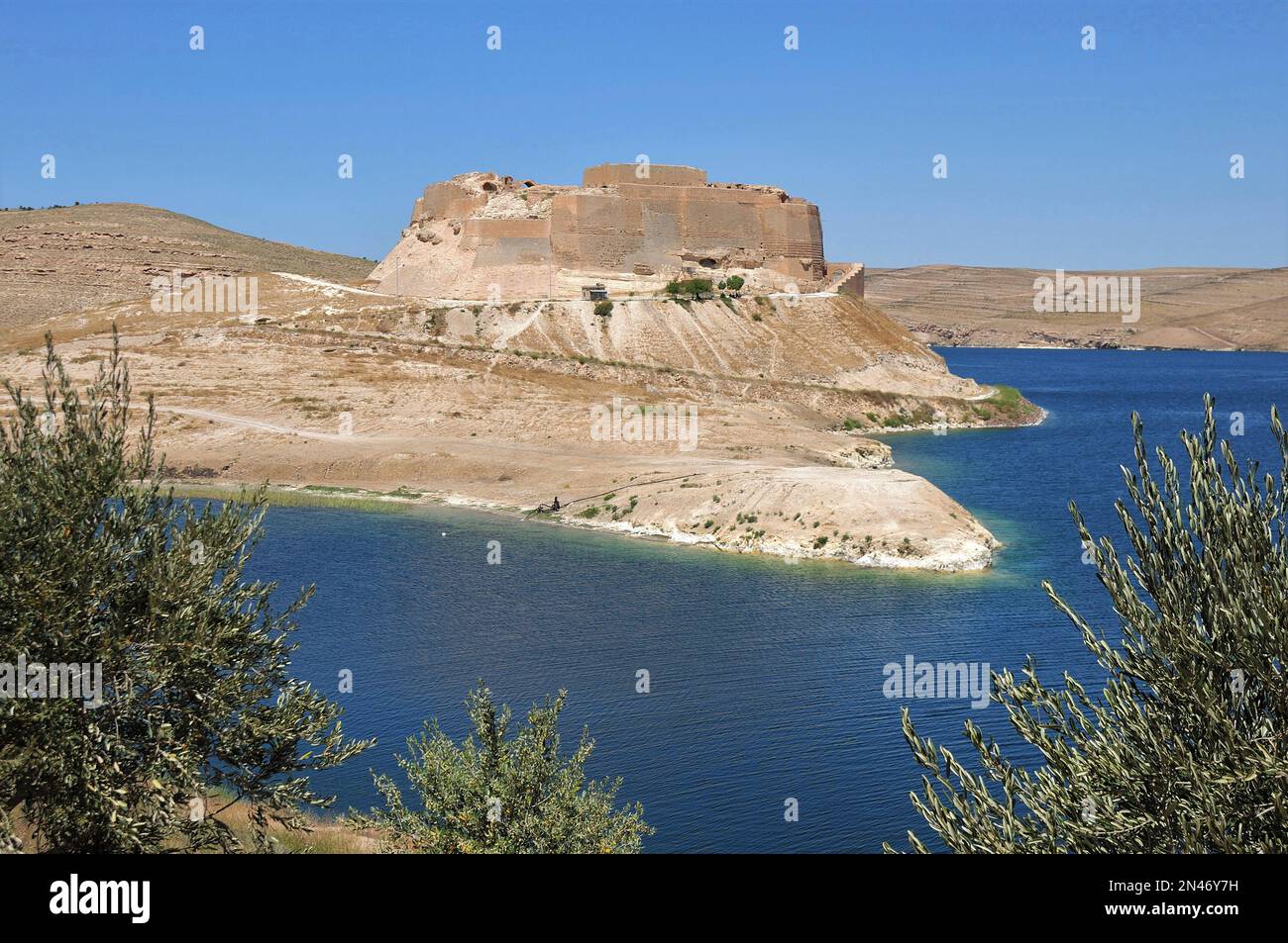 Necm Castle is located on the bank of the Euphrates River. The castle ...