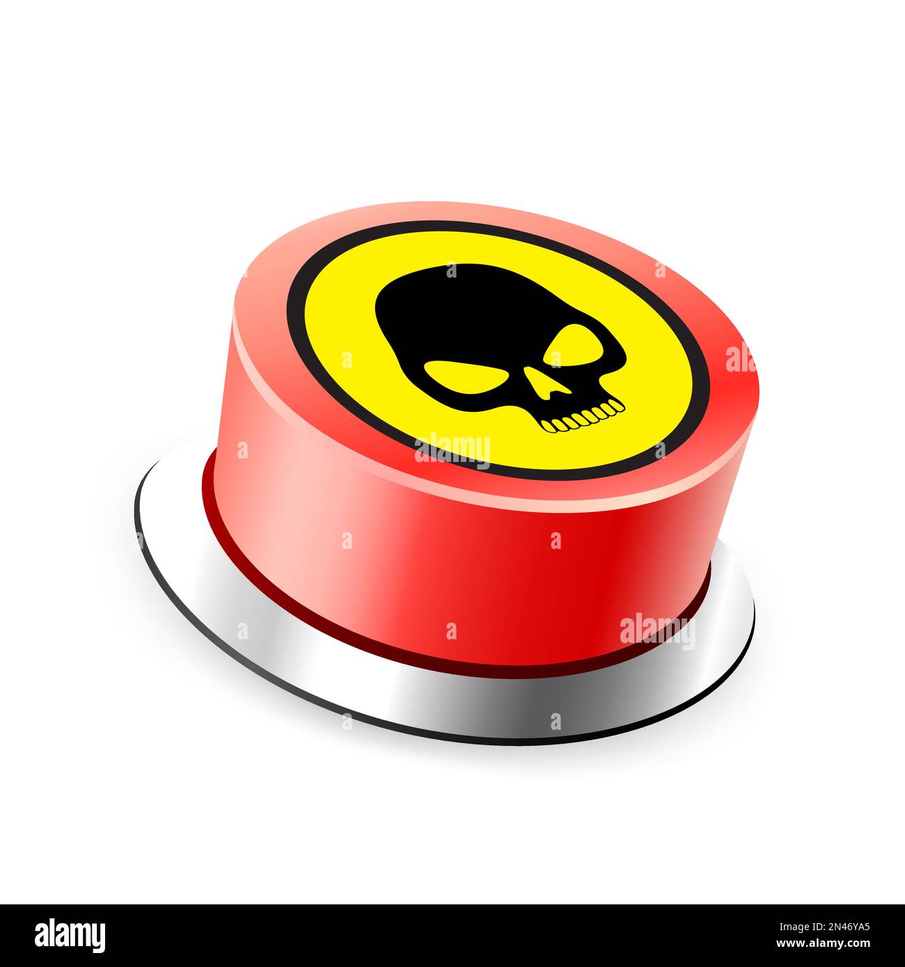 red button launch death weapon Stock Vector Image & Art - Alamy