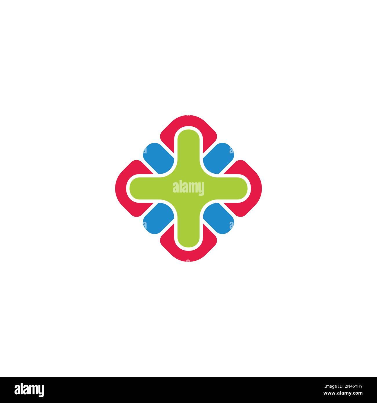 plus medical colorful geometric logo vector Stock Vector Image & Art ...