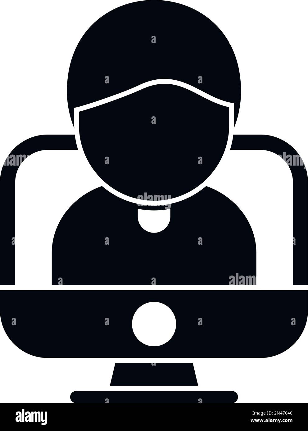 Online brand ambassador icon simple vector. Social media. Strategy gift ...