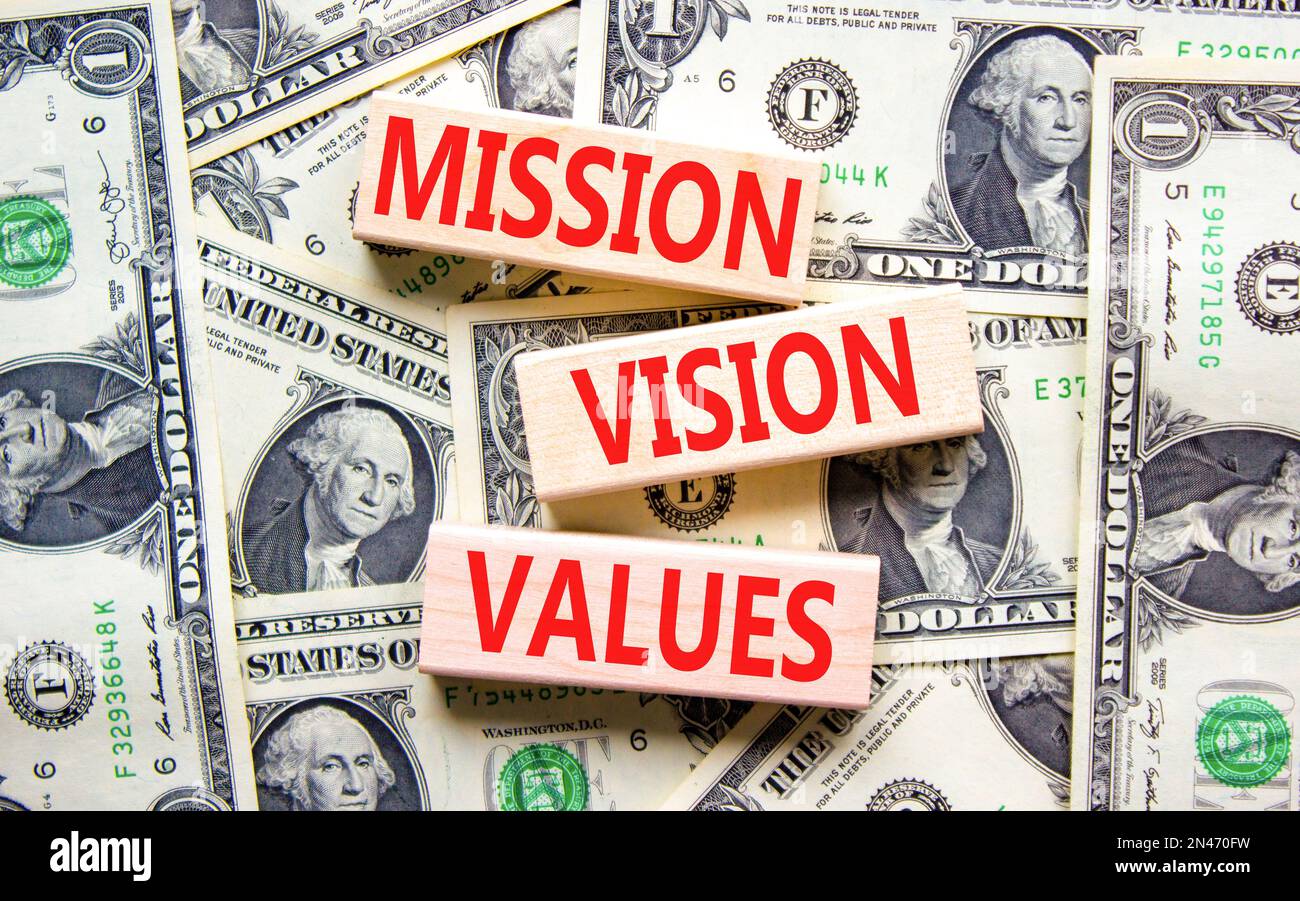 Mission vision values symbol. Concept words Mission Vision Values on ...