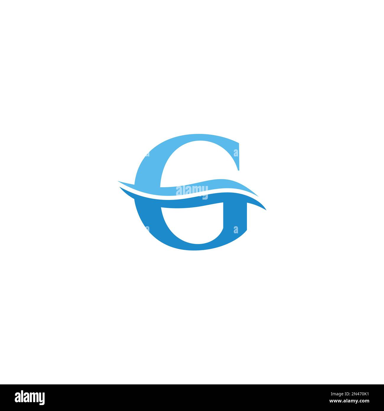 letter g wavy ocean river logo vector Stock Vector Image & Art - Alamy