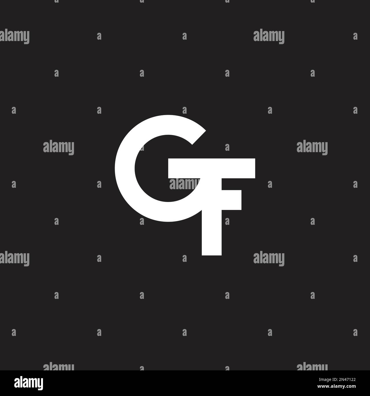 letter gft linked simple geometric logo vector Stock Vector Image & Art ...