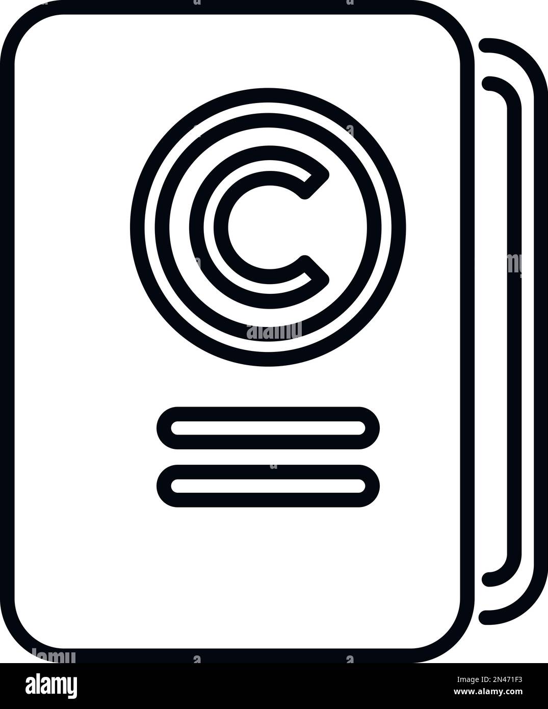 Brand ambassador folder icon outline vector. Social media. Pr business ...