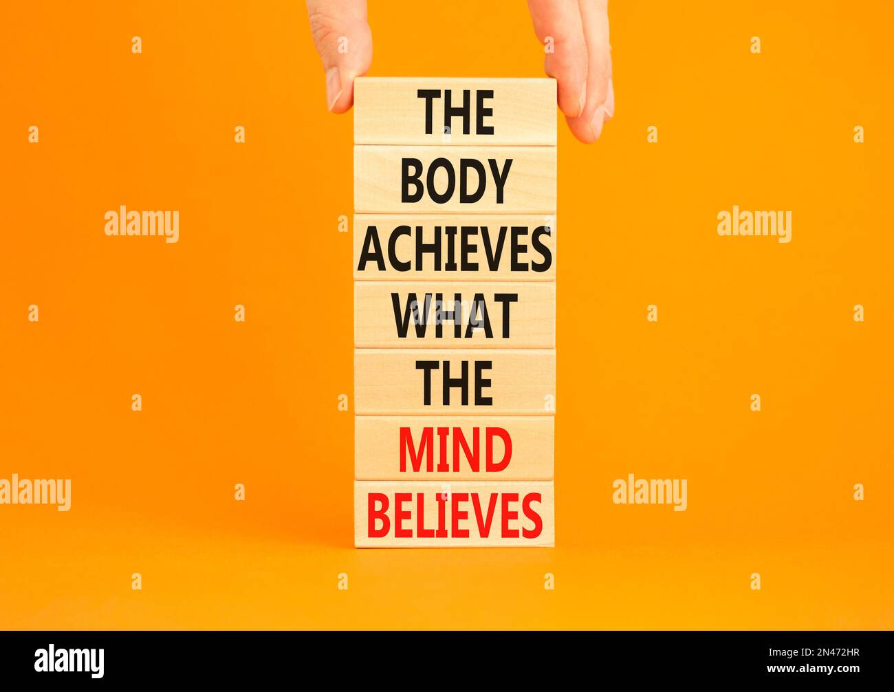 Mind and body symbol. Concept words The body achieves what the mind ...