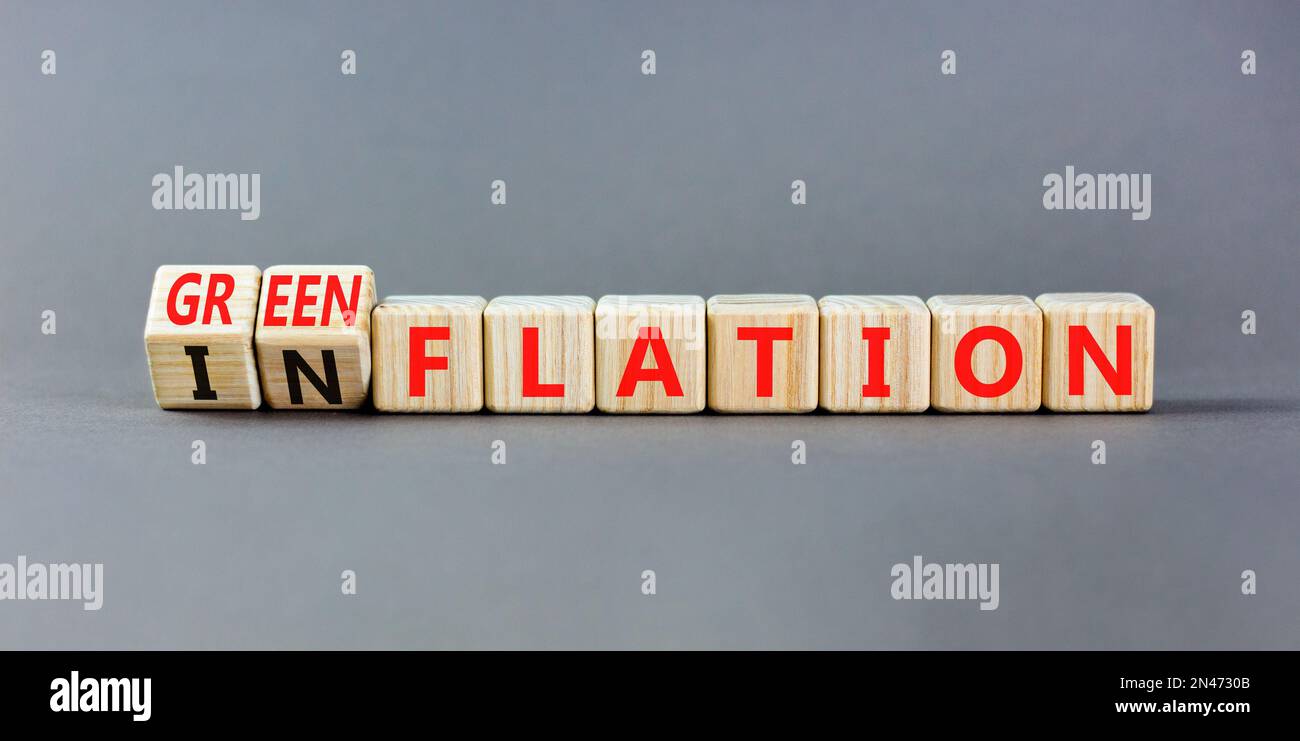 Inflation or greenflation symbol. Concept words Inflation or ...