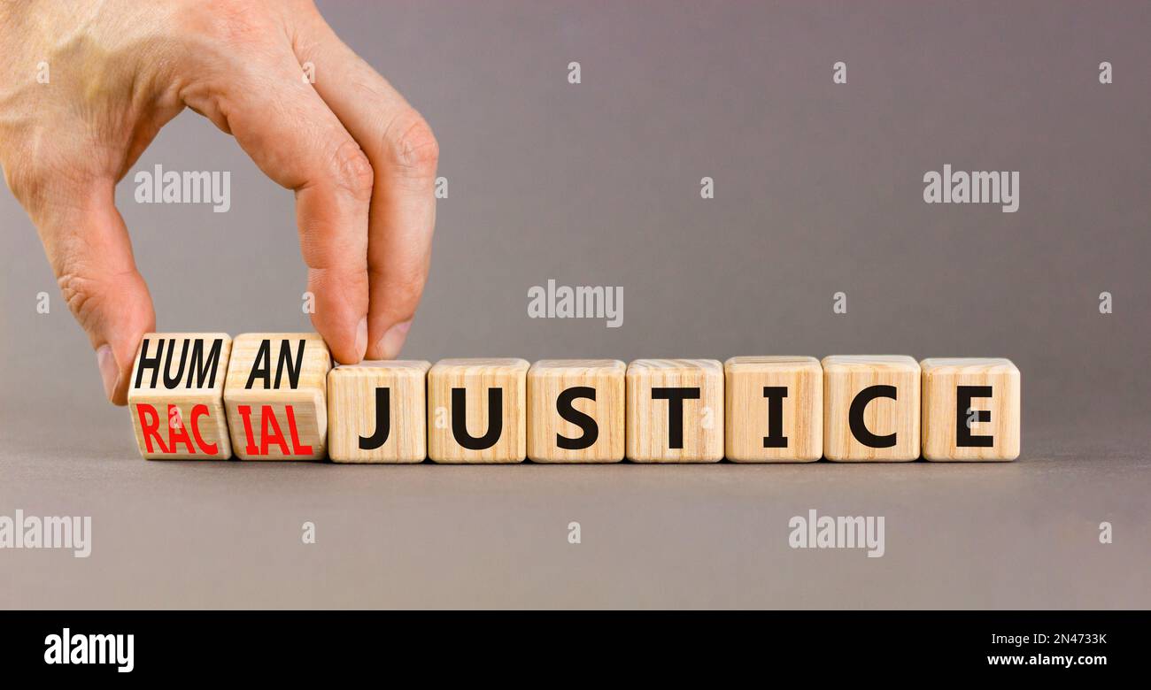 Racial or human justice symbol. Concept words Racial justice Human ...