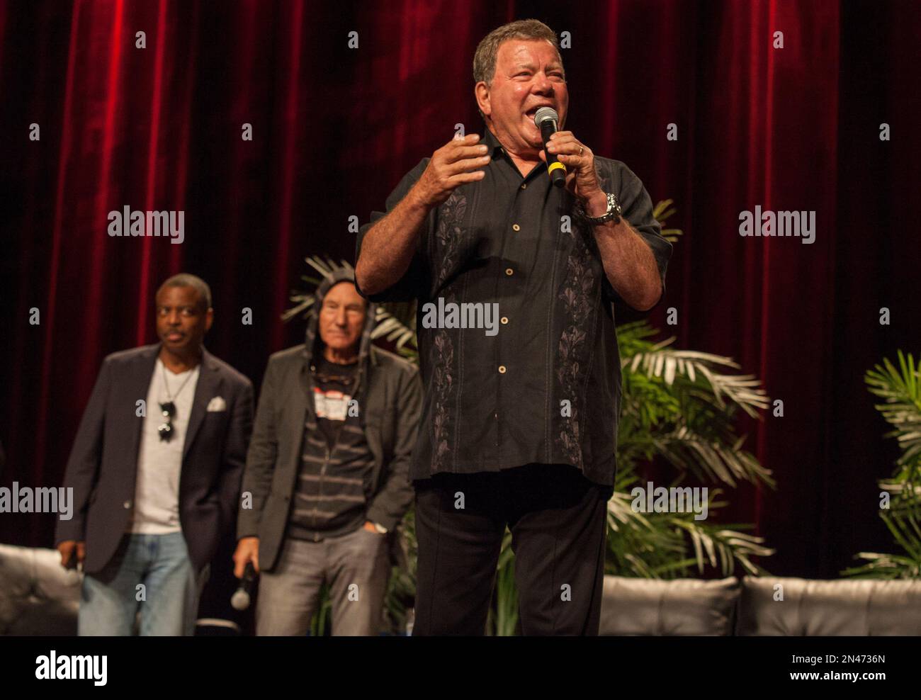 Actors Levar Burton, Patrick Stewart and William Shatner during the ...