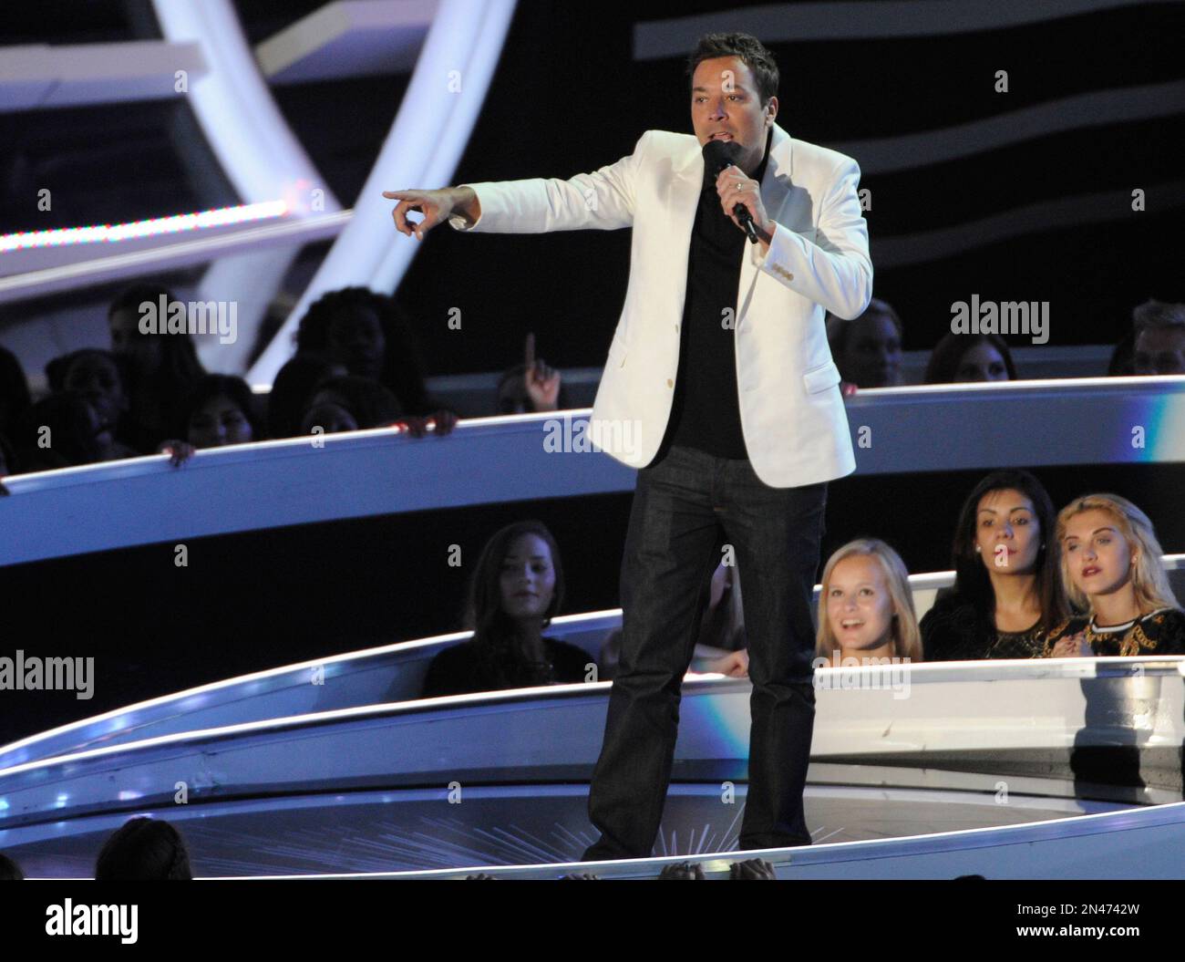 Jimmy Fallon presents the award for Video of the Year at the MTV Video ...