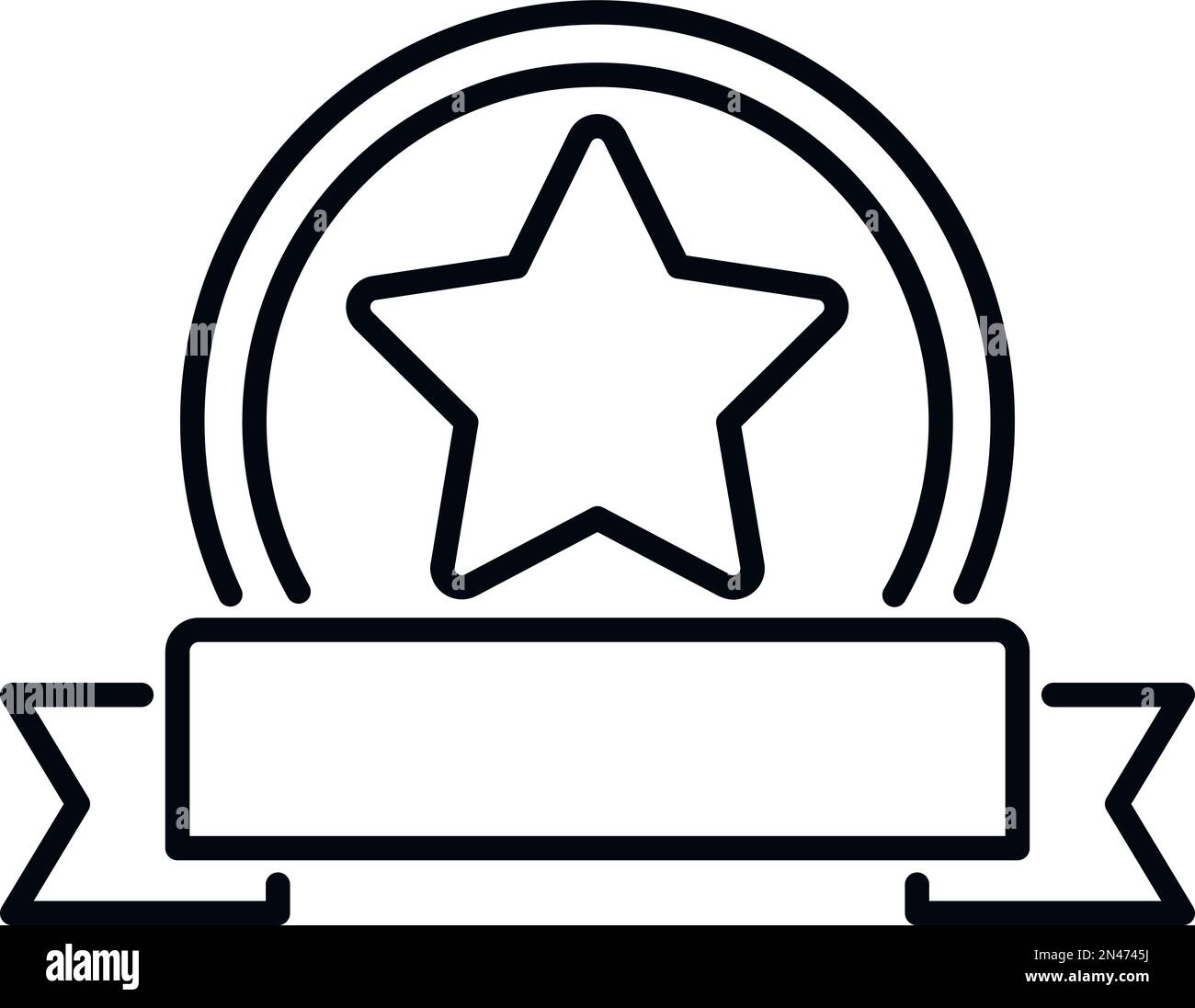 Star brand ambassador icon outline vector. Social media. Photo ...