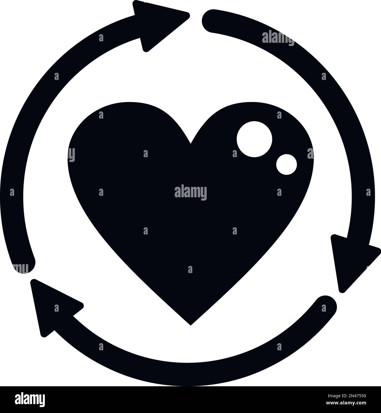Heart trust icon simple vector. Core values. Company passion Stock ...