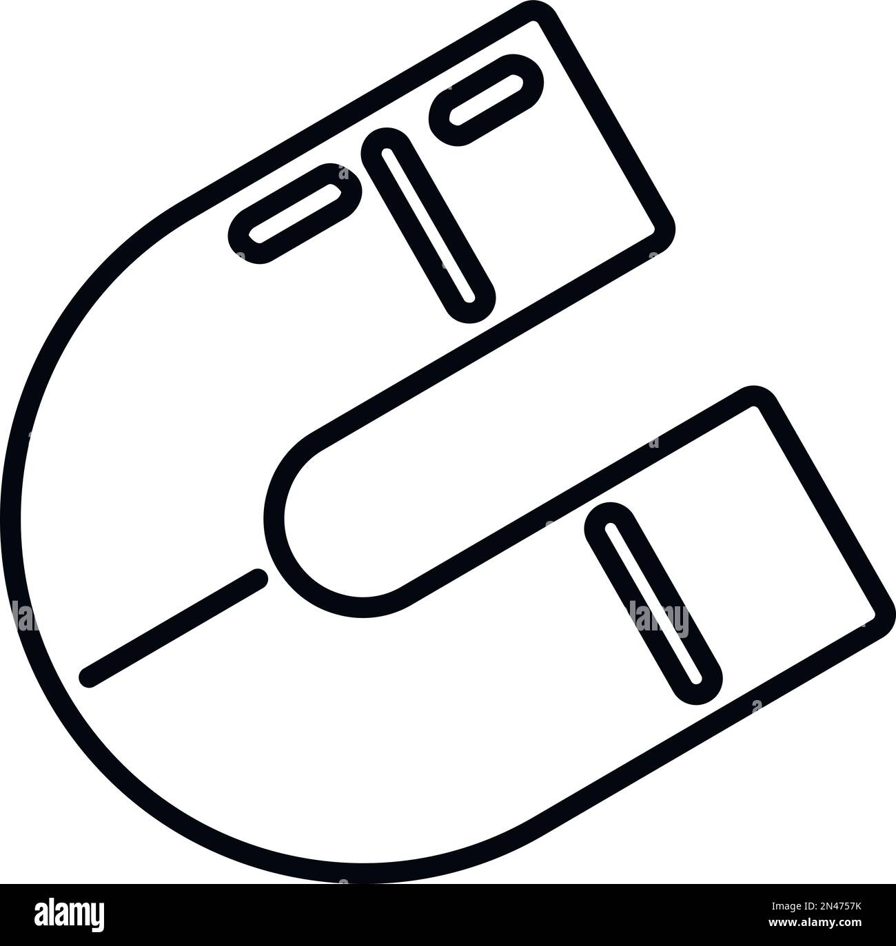 Magnet brand ambassador icon outline vector. Social media. Gift media ...