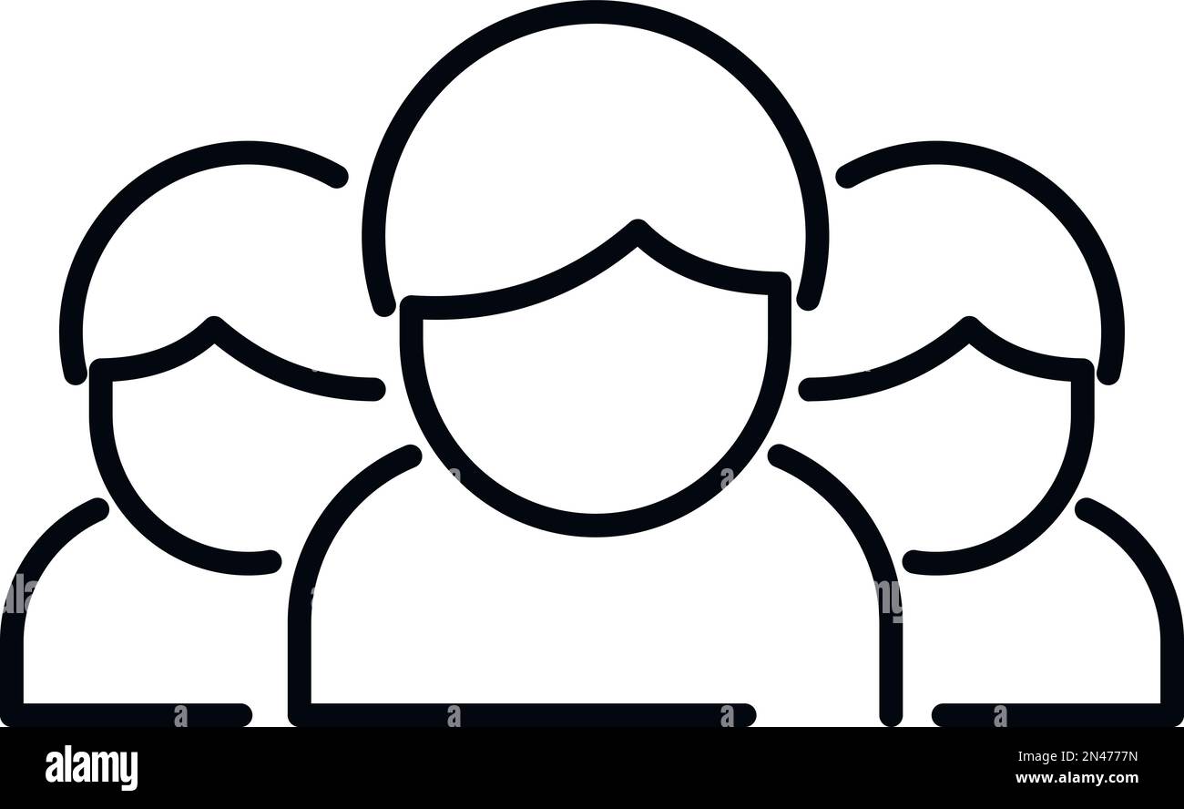 Group Core Values Icon Outline Vector Passion Culture Service Mission
