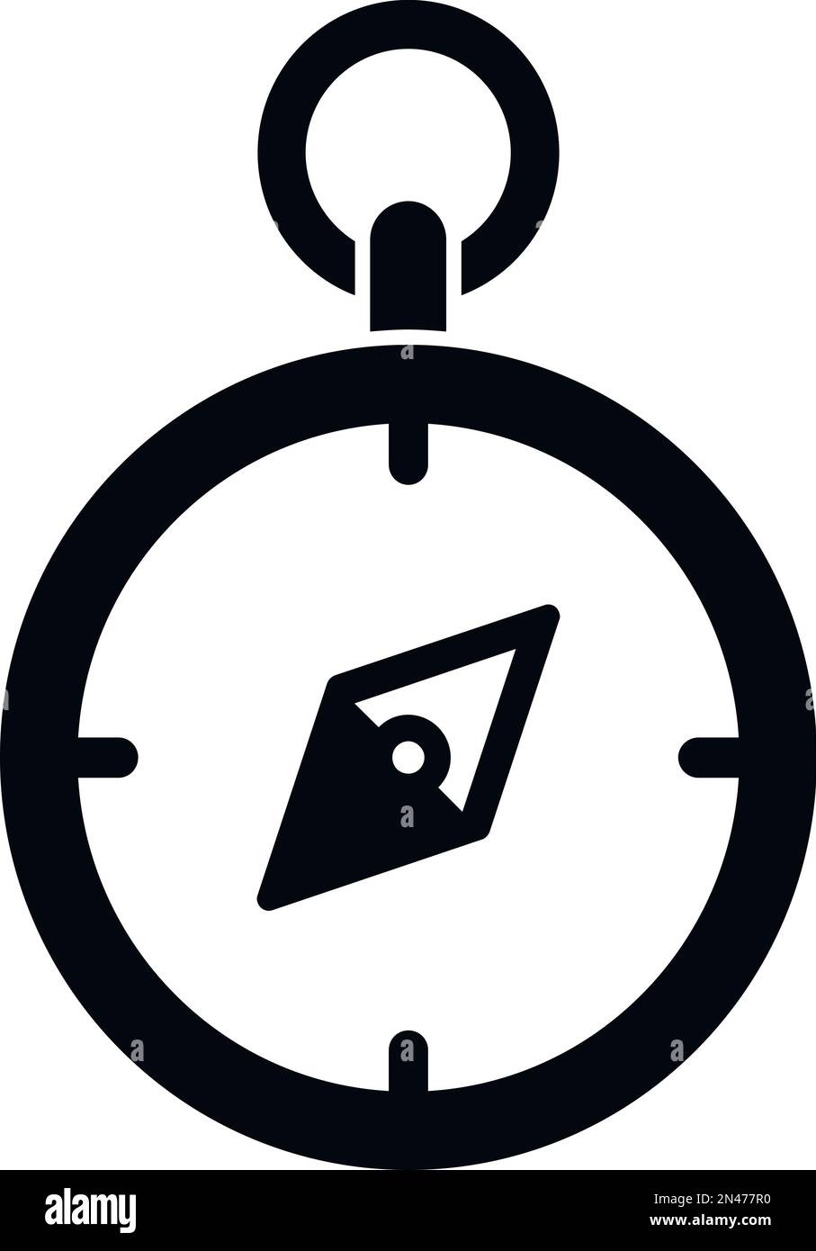 Compass core values icon simple vector. Value purpose. Trust integrity ...