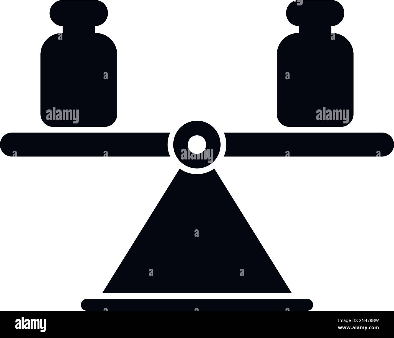 Balance core values icon simple vector. Value purpose. Trust integrity ...