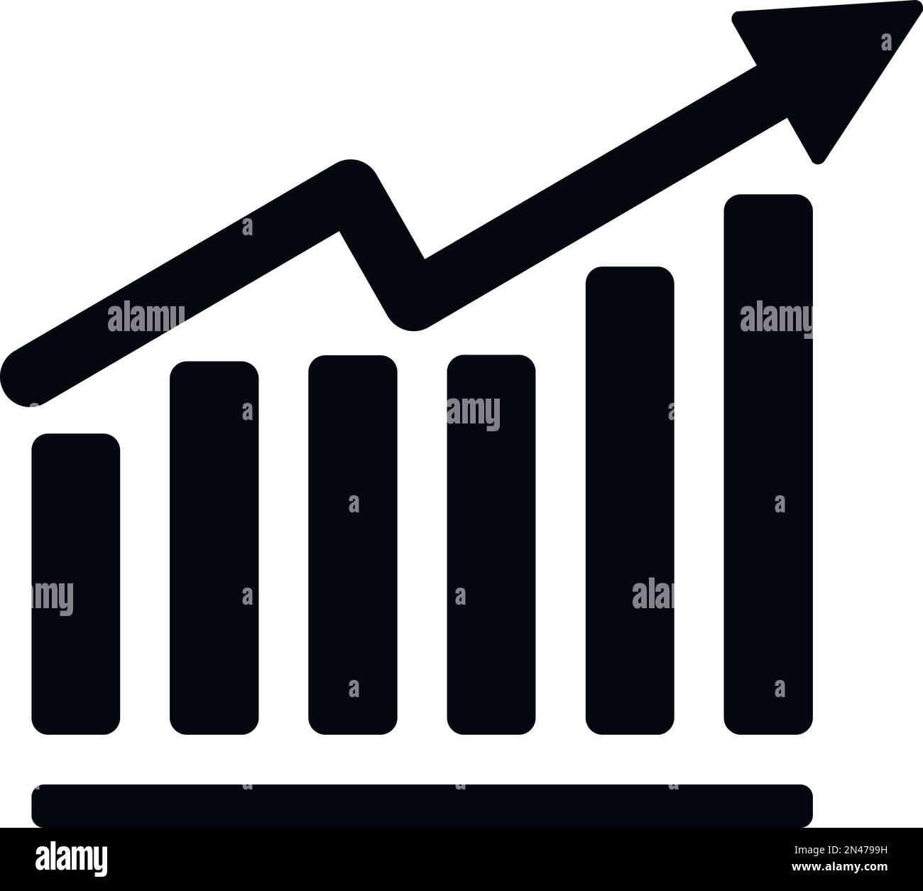 Rise graph value icon simple vector. Social passion. Trust integrity ...