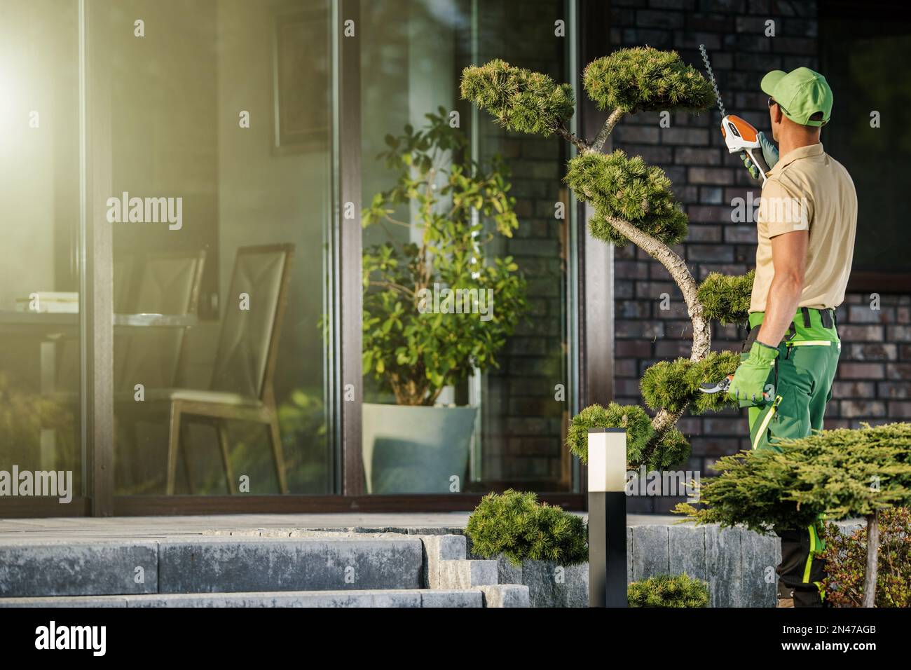 Tree trimming and shaping hi-res stock photography and images - Alamy