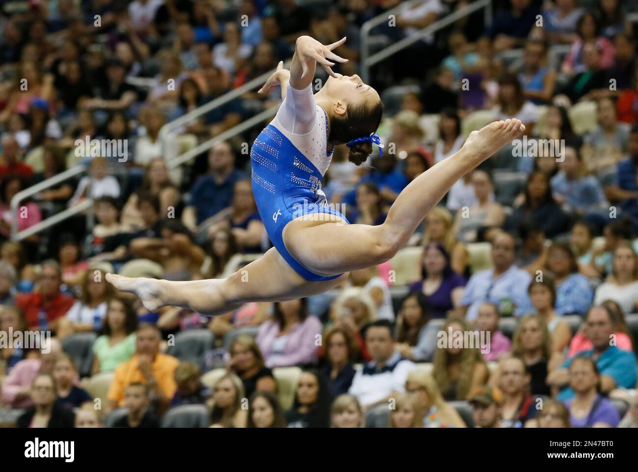 Maggie Nichols performs in the floor exercise at the U.S. women's ...