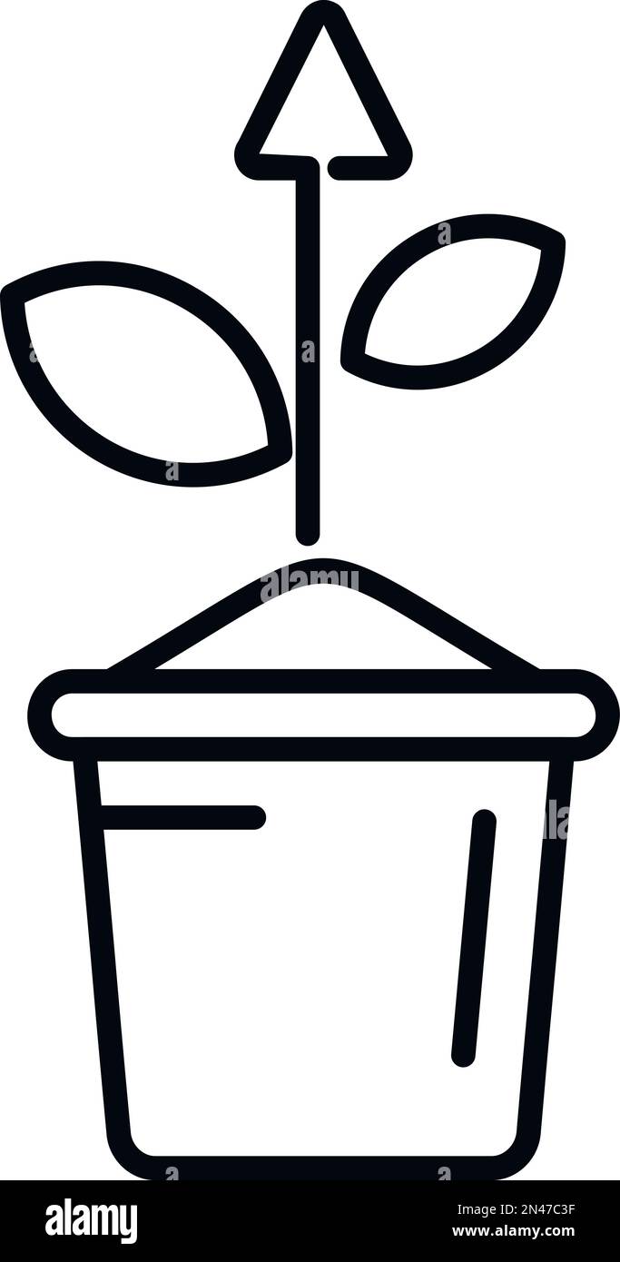 Core values plant pot icon outline vector. Customer culture. Trust ...