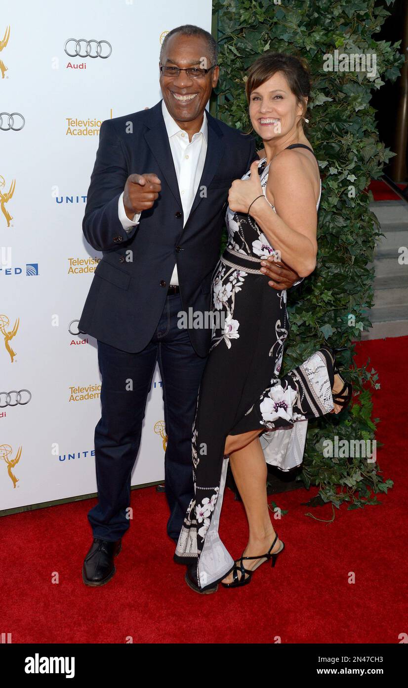 From left, nominee Joe Morton and wife Christine Lietz arrive at the ...