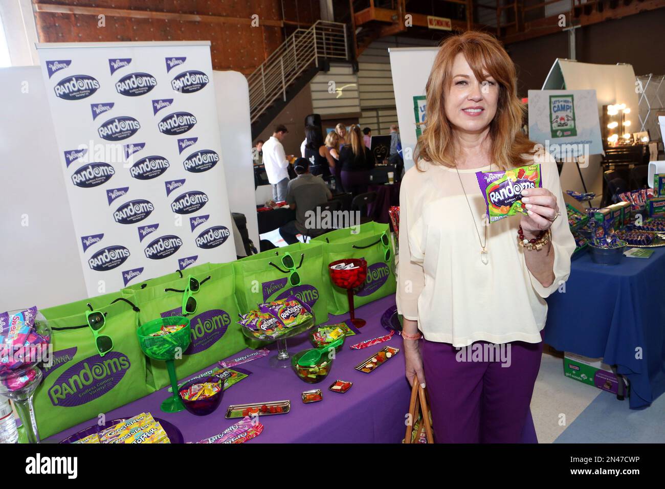 Actress Lee Purcell visits the WONKA Randoms candy bar at an Emmy ...