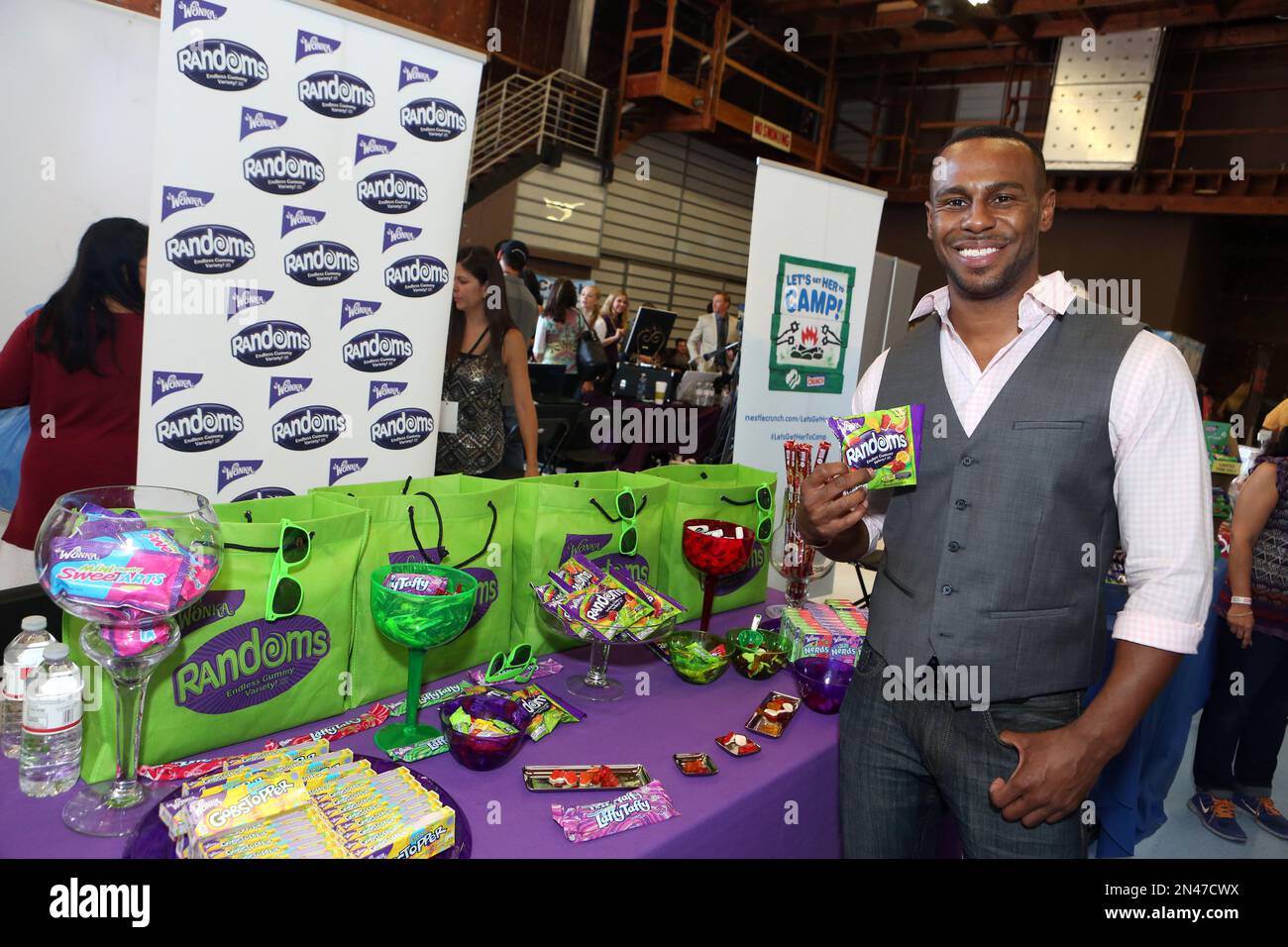 Actor Eltony Williams visits the WONKA Randoms candy bar at an Emmy ...