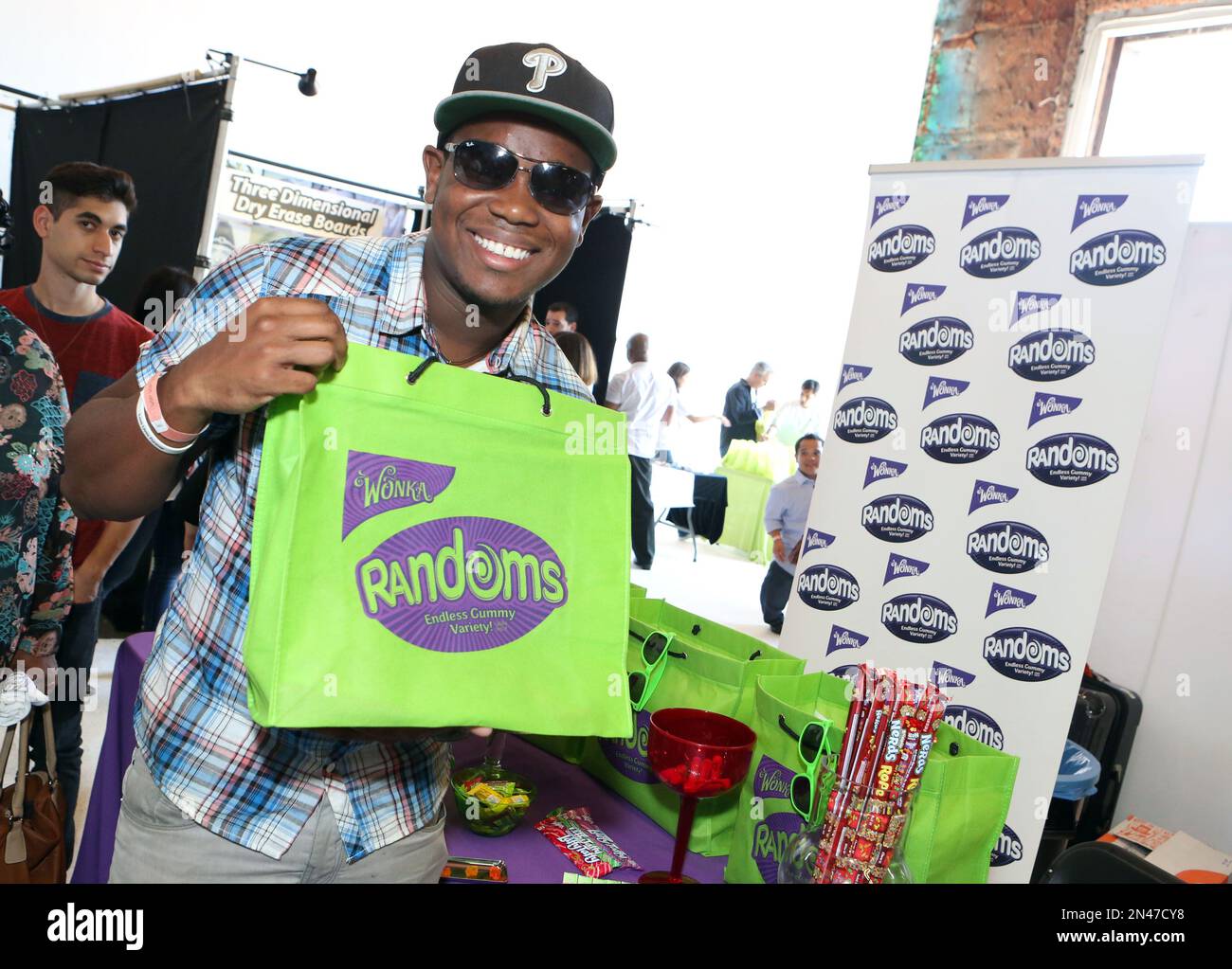 Actor Dexter Darden visits the WONKA Randoms candy bar at an Emmy ...