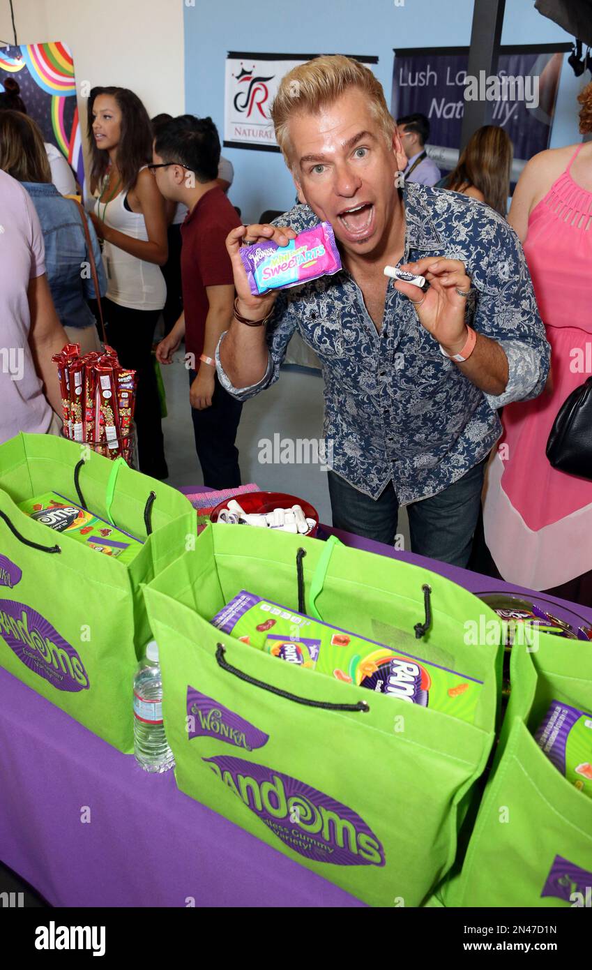 Actor Todd Sherry visits the WONKA Randoms candy bar at an Emmy Awards ...