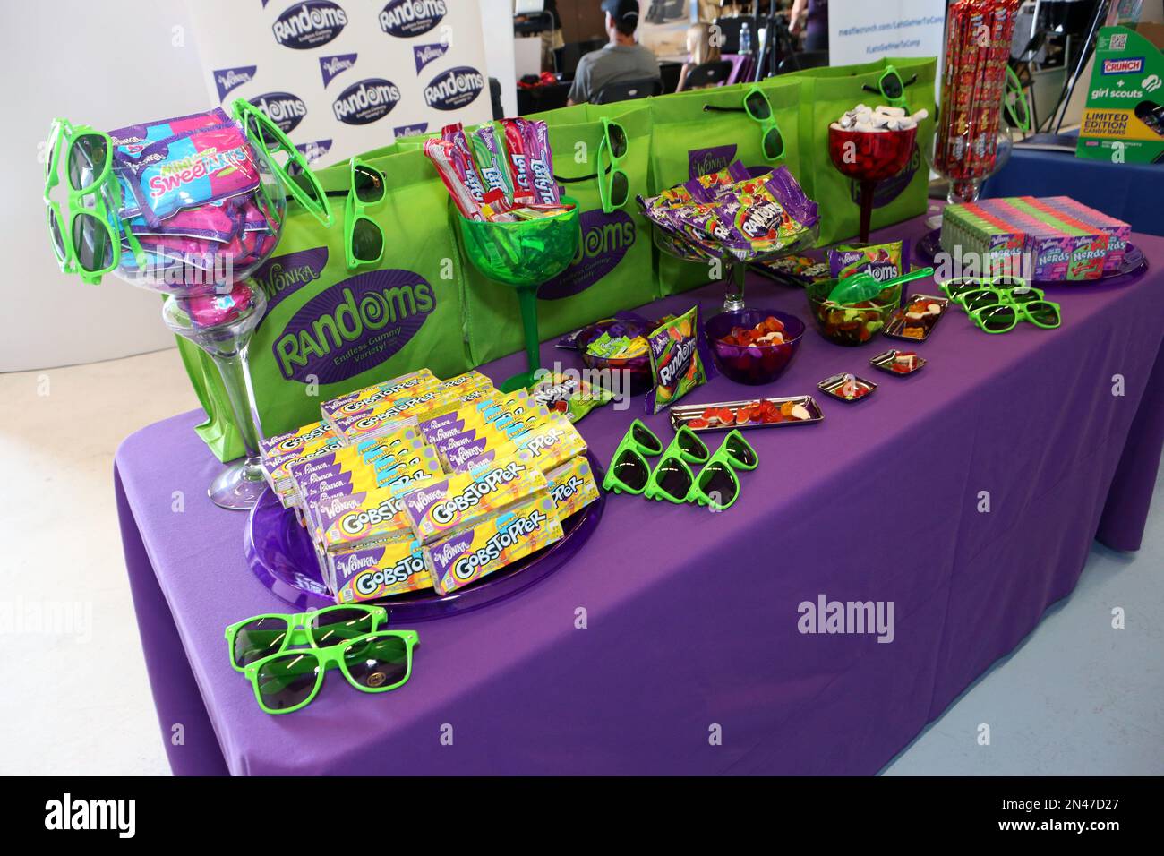 The WONKA Randoms candy bar is seen at an Emmy Awards gift suite on ...