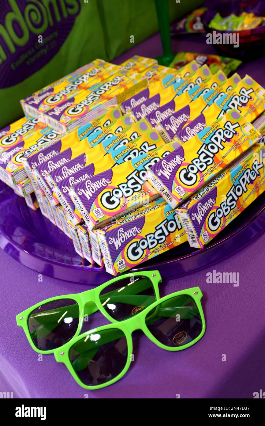 The WONKA Randoms candy bar is seen at an Emmy Awards gift suite on ...