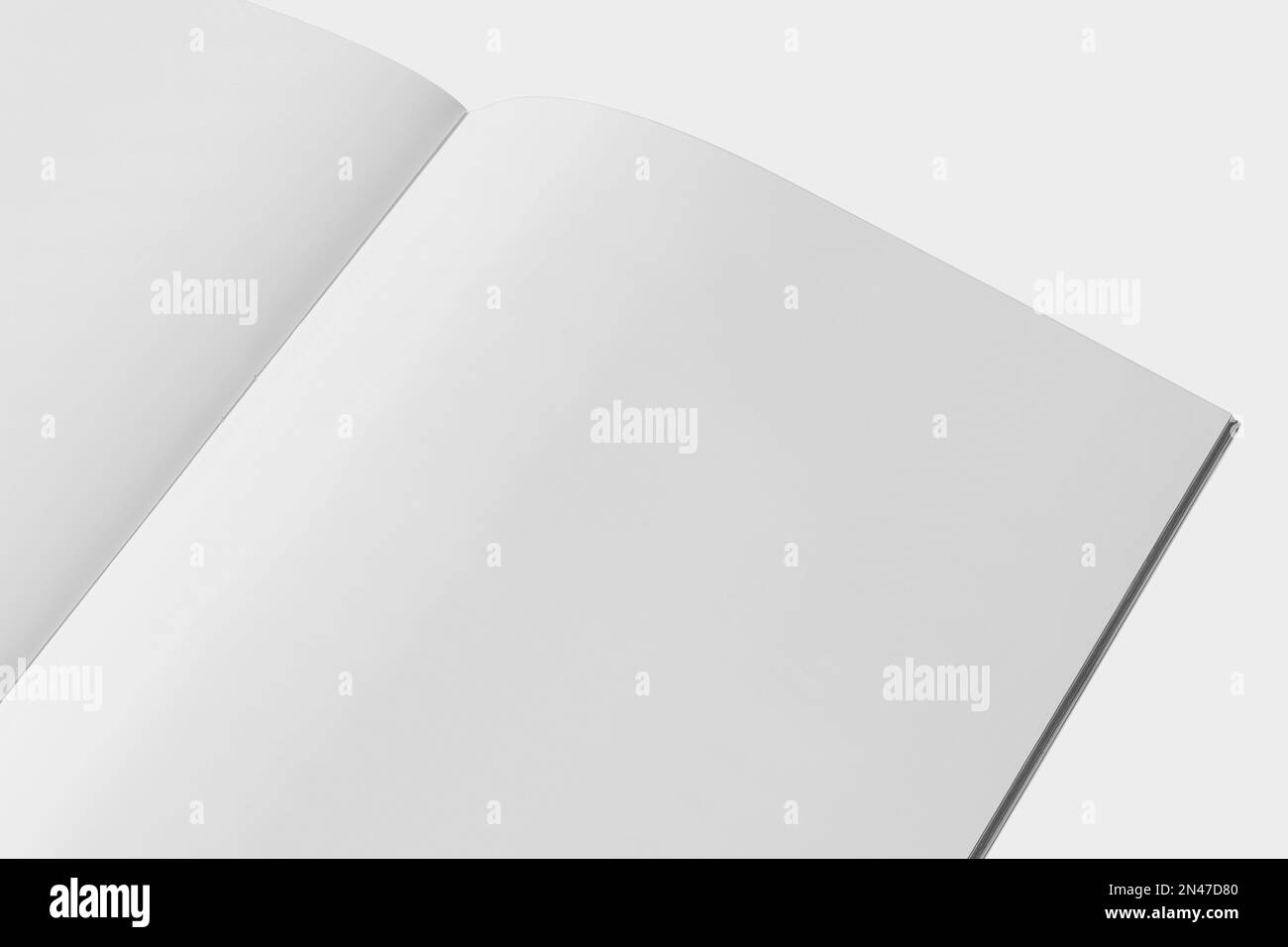 A4 Advertising Magazine Brochure Mockup 3D Rendering White Background ...