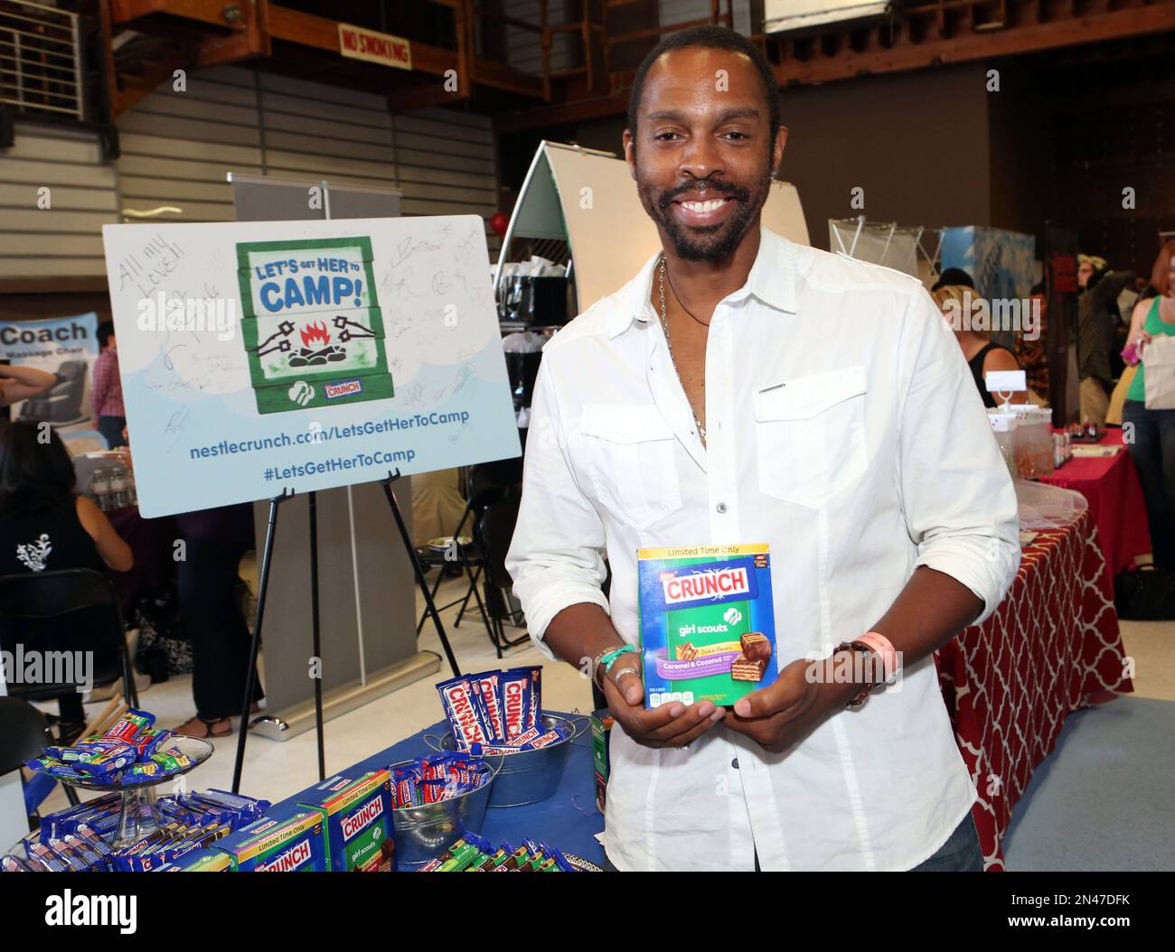 Actor Treva Etienne supports the #LetsGetHerToCamp campaign with Nestle ...