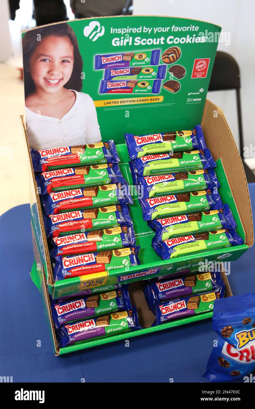 Nestle Girl Scout Candy Bars are on display at an Emmy Awards gift ...