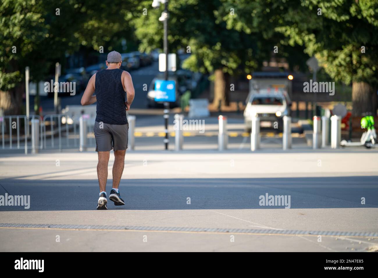 tennis fan watching a tennis match at the australian open eating food ...