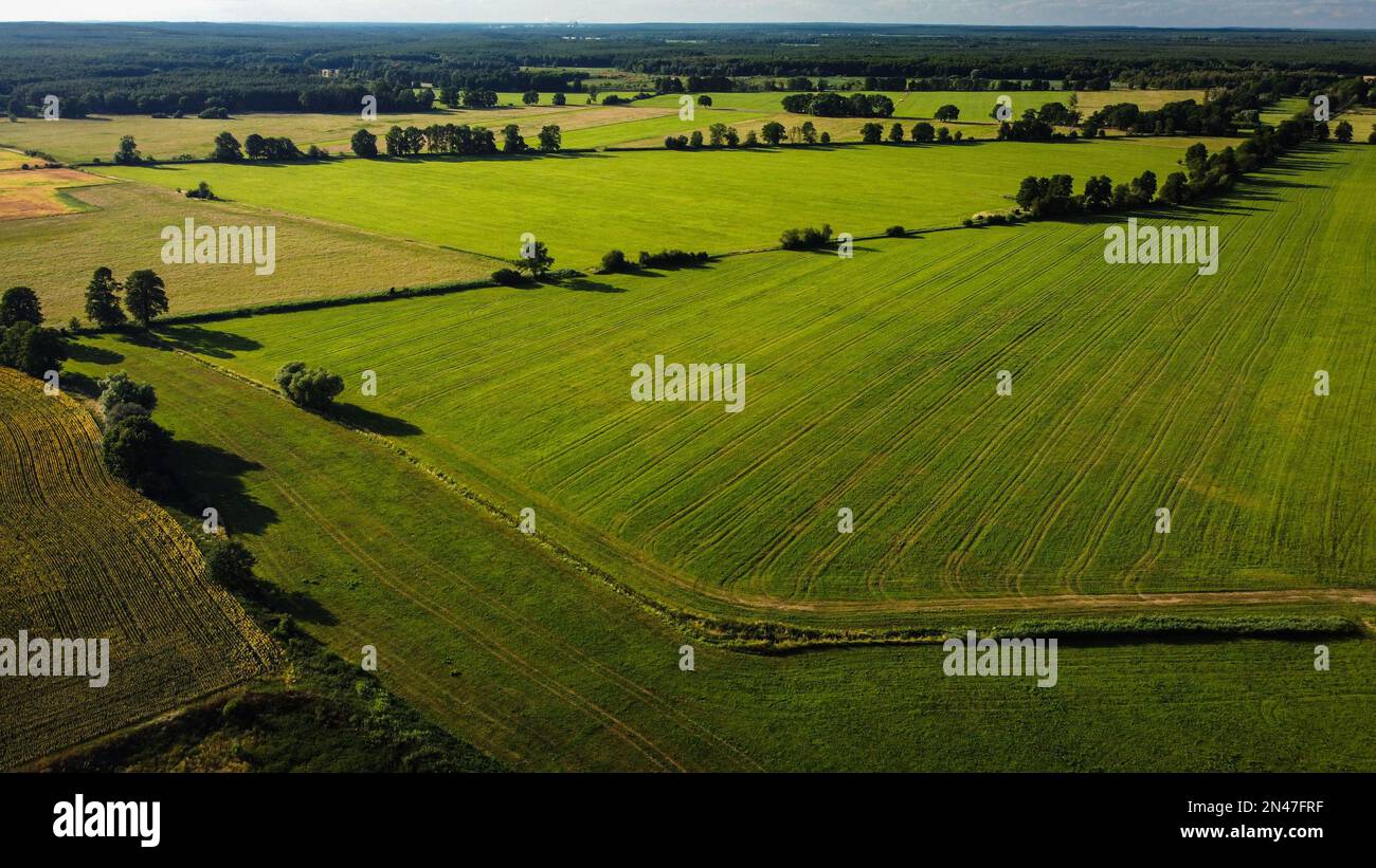 Beautiful summer drone Landscape photography Stock Photo - Alamy
