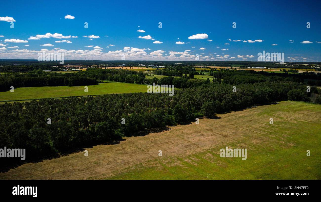 Beautiful summer drone Landscape photography Stock Photo - Alamy