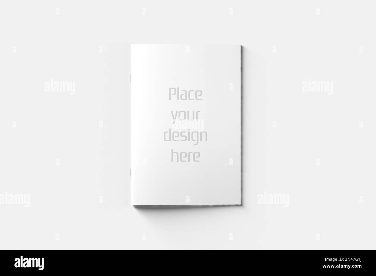 A4 Advertising Magazine Brochure Mockup 3D Rendering White Background ...