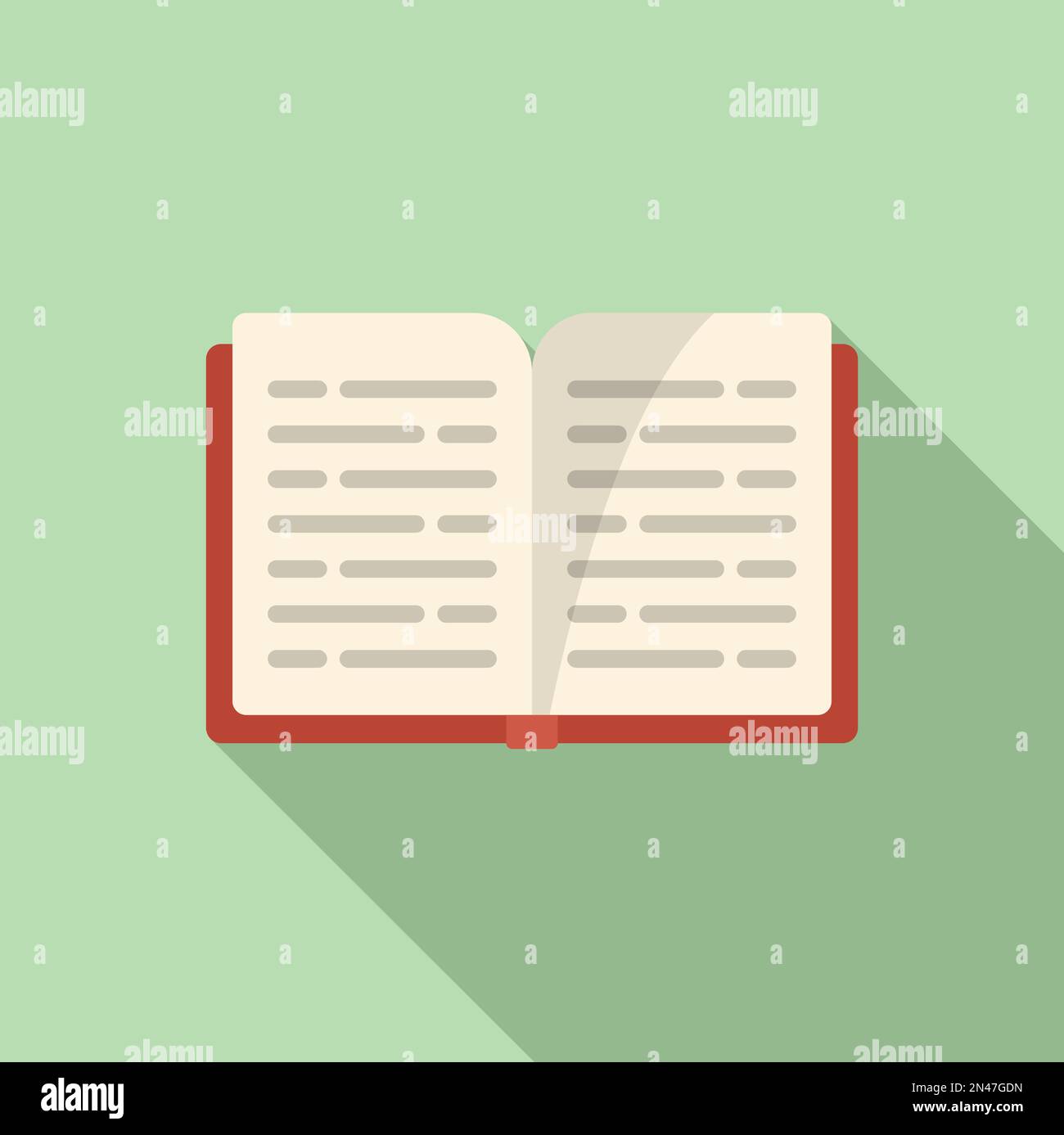 Open book report icon flat vector. Business paper. Gear help Stock ...