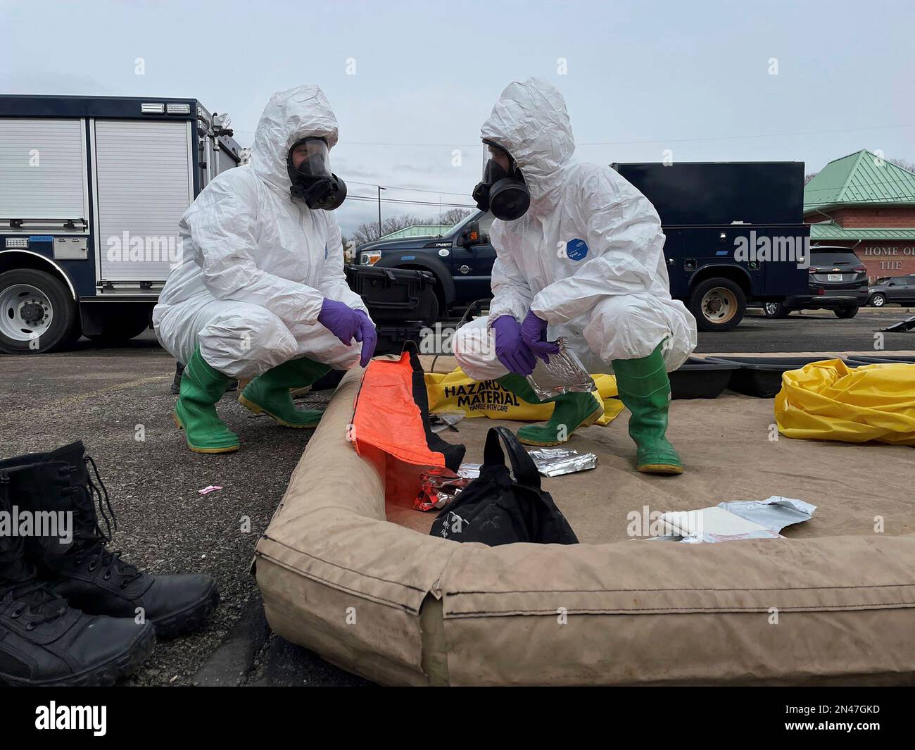 This photo provided by the Ohio National Guard, ONG 52nd Civil Support ...